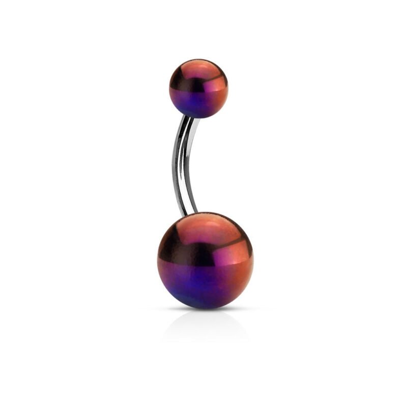 Metallic Belly Ring Multicolor - The Body Rings
