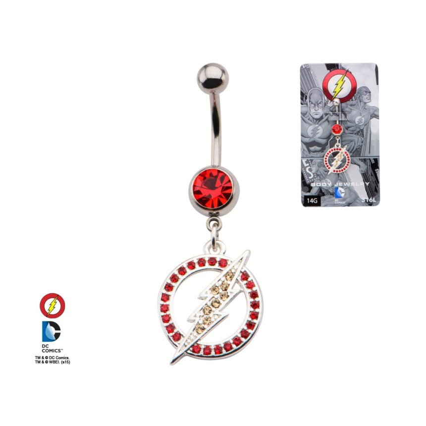 Flash Logo Belly Ring - The Body Rings