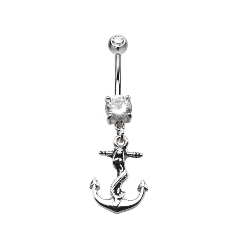 Mermaid Anchor Belly Ring - The Body Rings