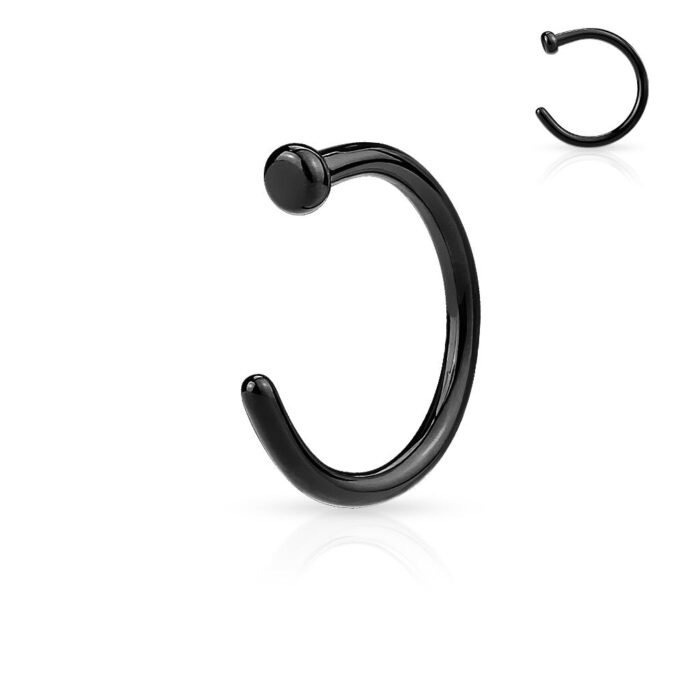 Discover the Edgy Elegance of Black Septum Ring - The Body Rings
