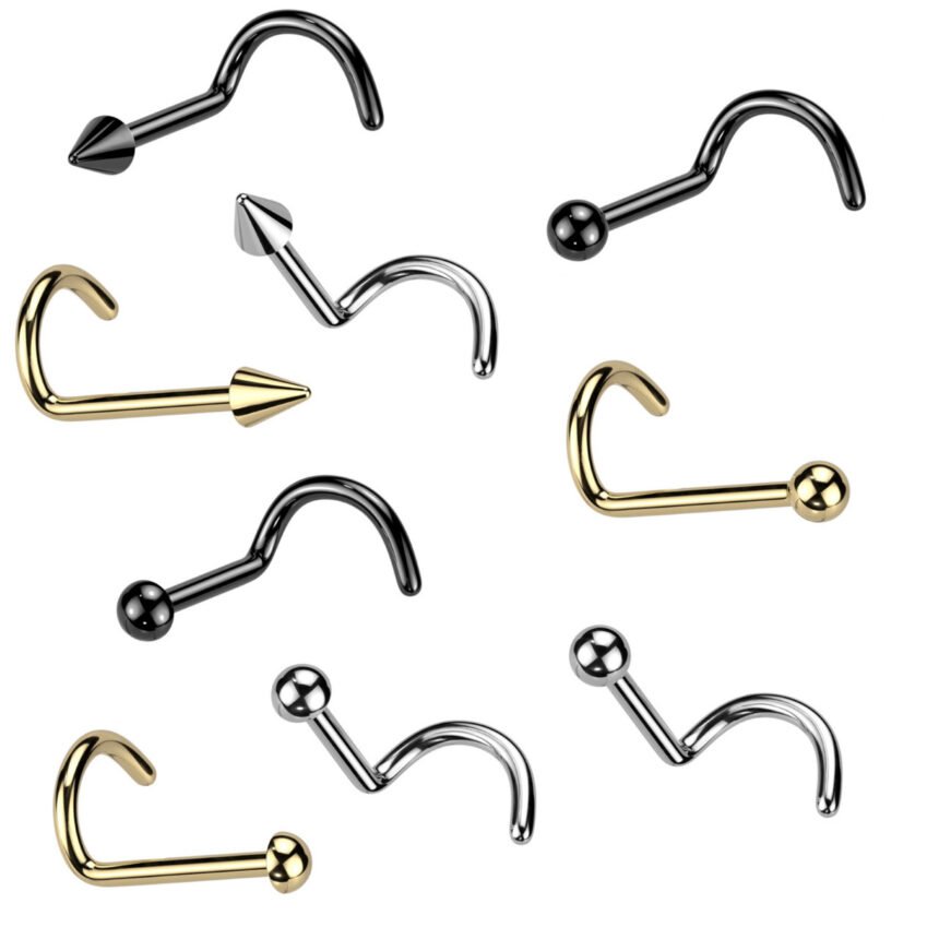 Unleash Your Inner Rebel with the Spike Nose Stud - The Body Rings